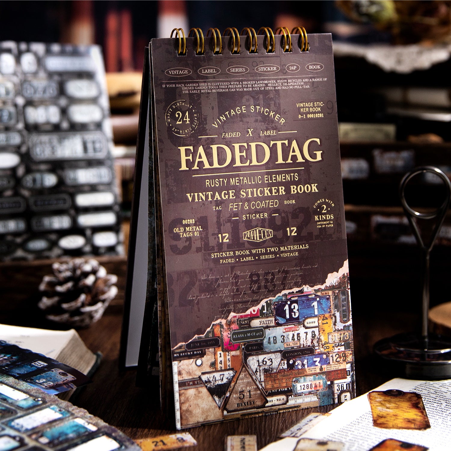 Faded Tag Stickers Book – Estarcase