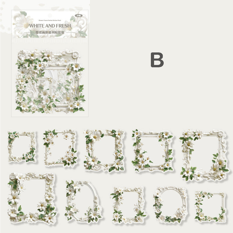 Flower Frame Sticker 20pcs – Estarcase