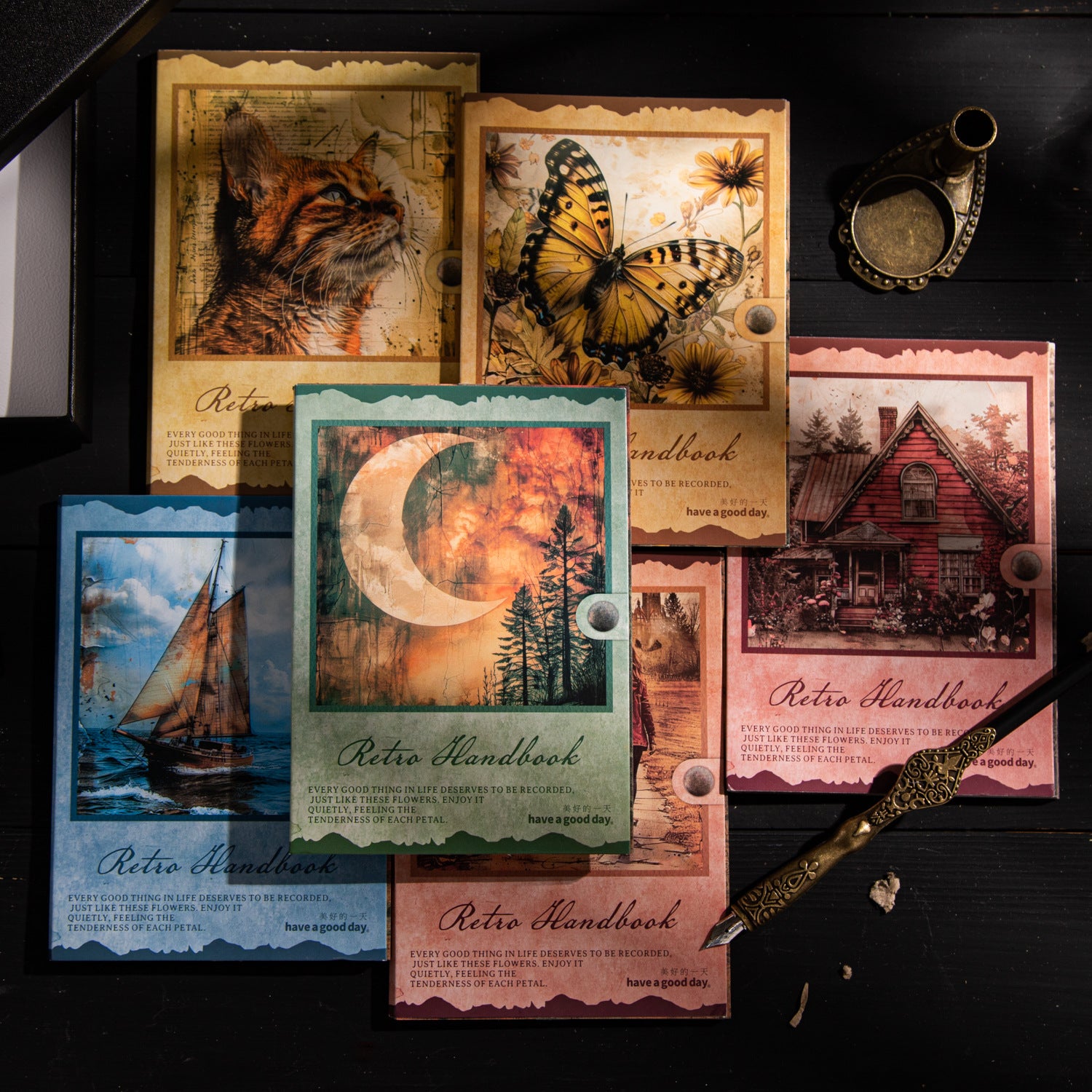 Retro Handbook Paper 30pcs – Estarcase