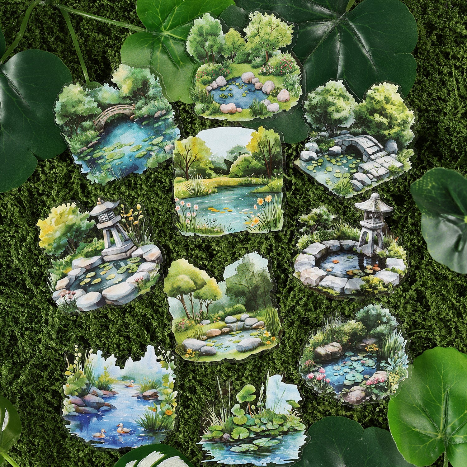 Ripples Painted Words Sticker 20pcs – Estarcase