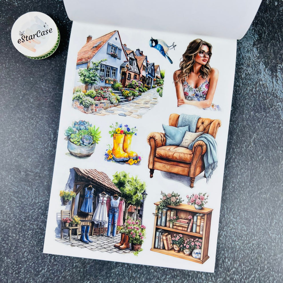 Rural Countryside Sticker Book – Estarcase