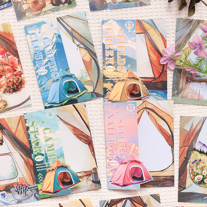 Tent Scenery Stickers 8pcs – Estarcase