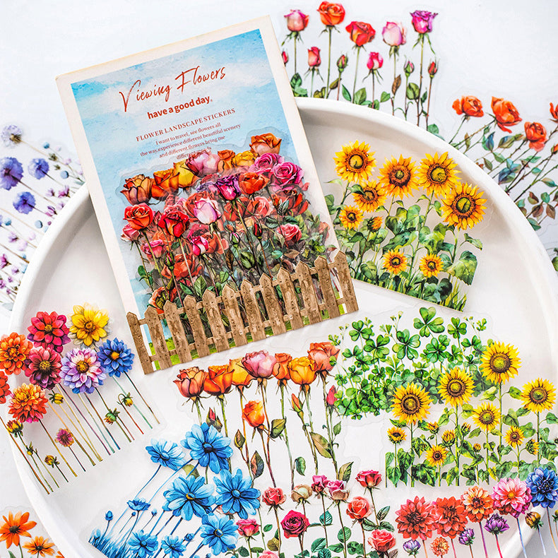 Watching Flowers all the Way Stickers 20pcs – Estarcase