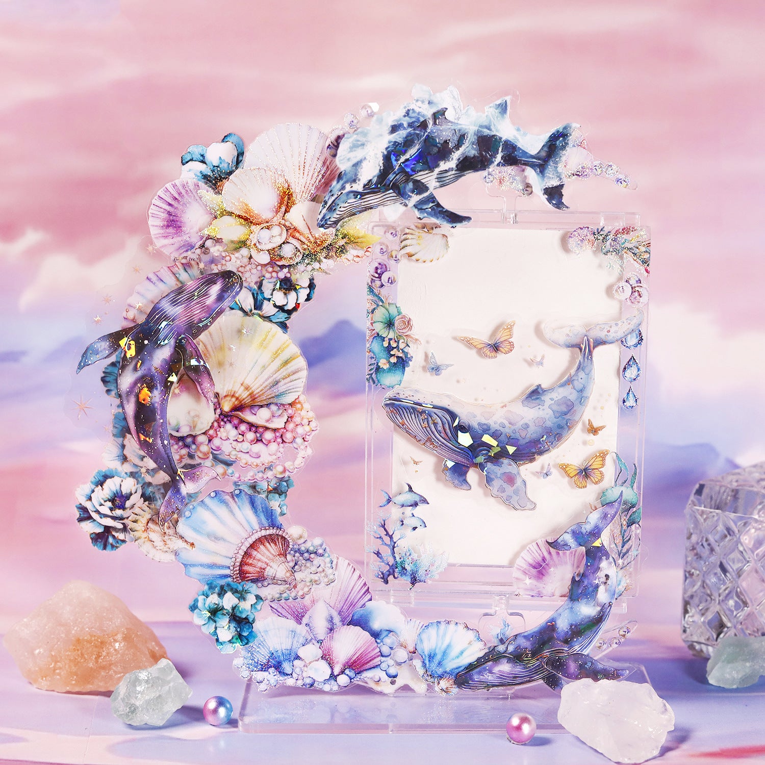 Whales Fall Into The Stars Stickers 10pcs – Estarcase